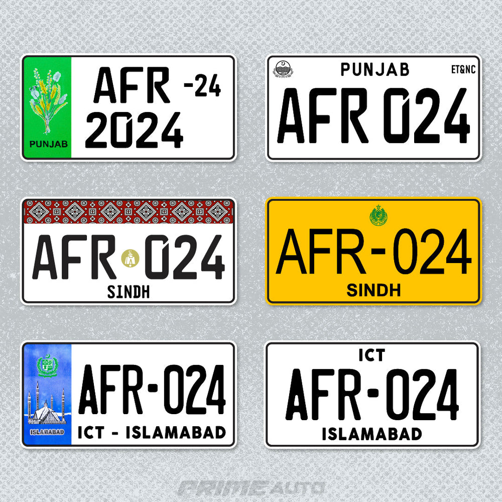 Embossed Number Plates in Pakistan – Cars & Bikes | Prime Auto